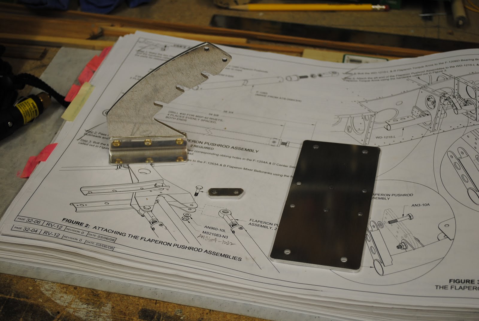 RV-12 Builder in Sandy, UT: Flap Detent Bracket and Assembly