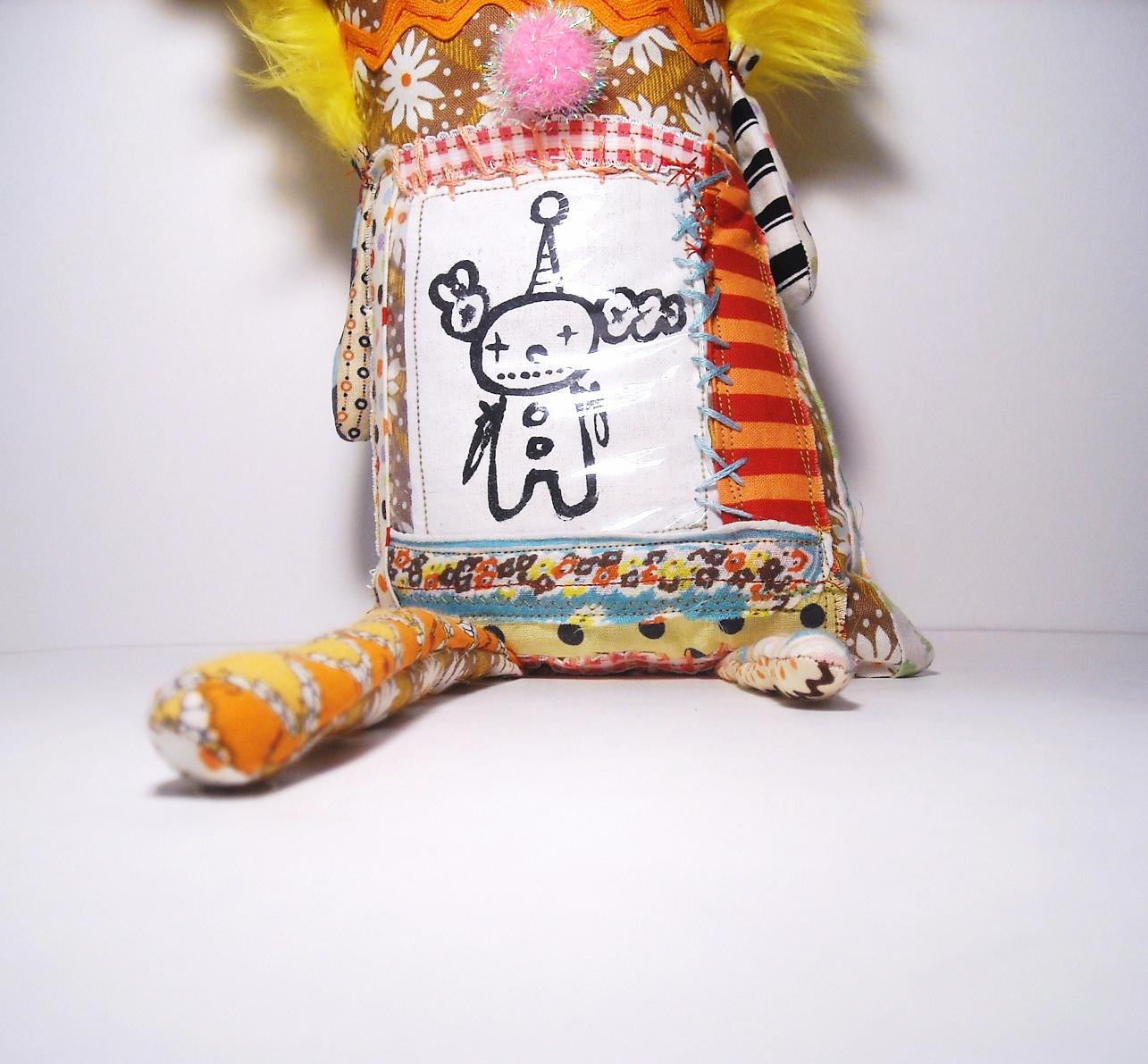 Junker Jane Monster Art Dolls: FREE SHIPPING Monster Lamb Daisy Bling