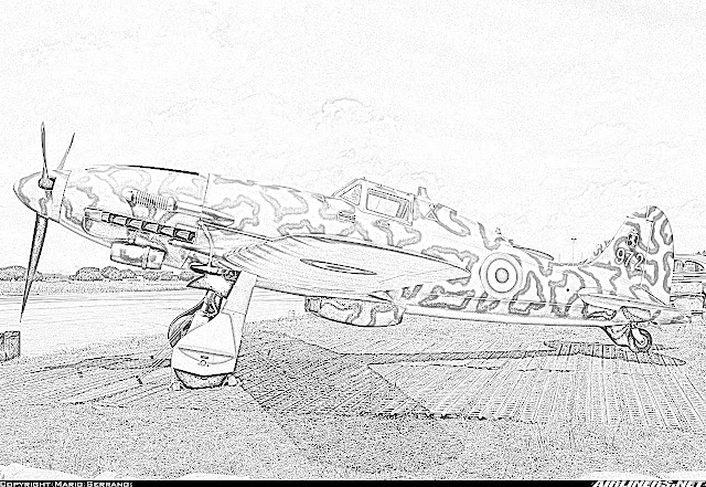 World War II in Pictures: Fighter Coloring Pages World War II