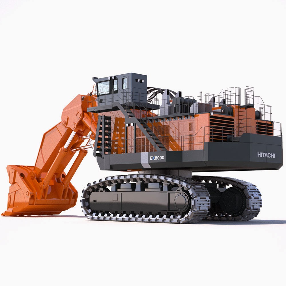 3D Custom Modelling: 3D Model Hitachi EX8000 Loader Excavator