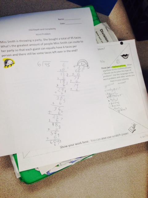 Using Depth and Complexity Frames in Math