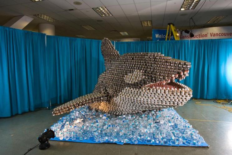 If It's Hip, It's Here (Archives): Canstruction - Food Can Sculptures ...