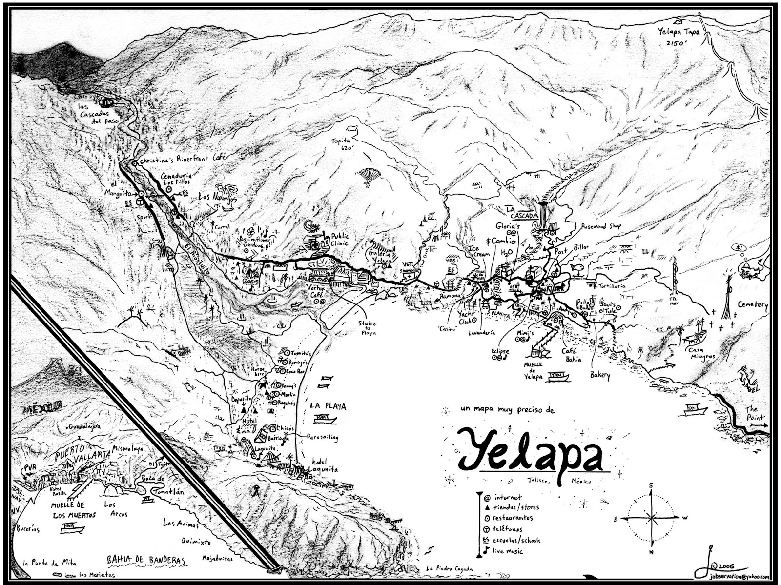 Mapa Jeff Cartography: Yelapa 3.0