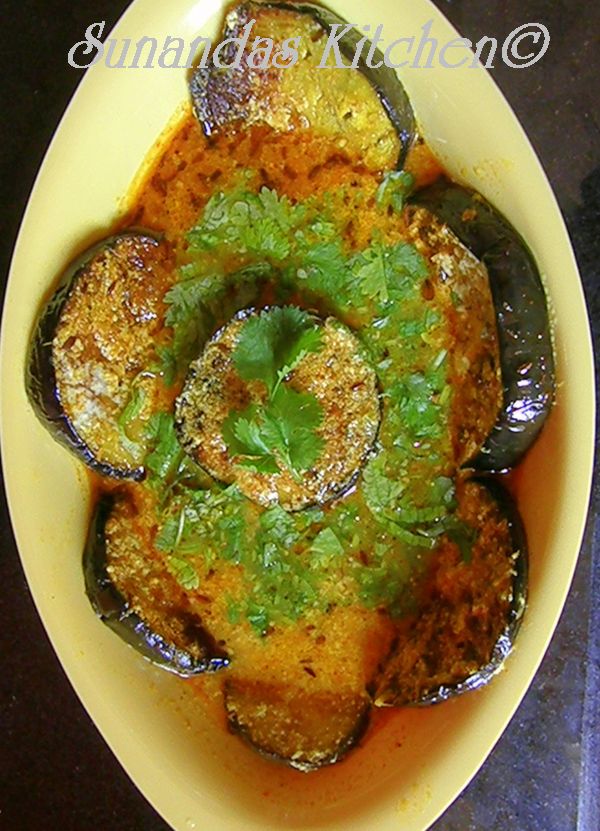 Recipes from Sunanda's Kitchen: Doi Begun/ Brinjal in curd/ Eggplant in ...