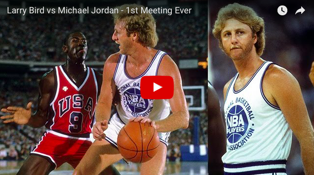 Throwback Thursday: Larry Bird vs Michael Jordan - 1st Meeting Ever (video)
