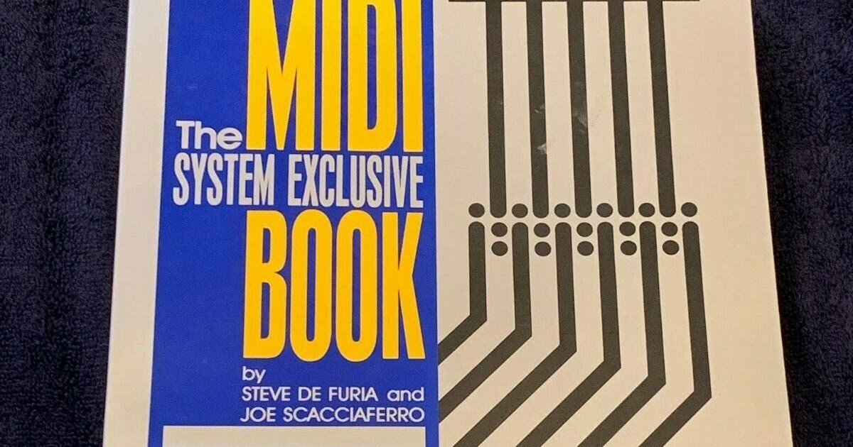 MATRIXSYNTH: The MIDI System Exclusive Book Synthesizer Book Ferro Technologies