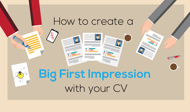 How To Make a Big Impression With Your CV #Infographic - Visualistan