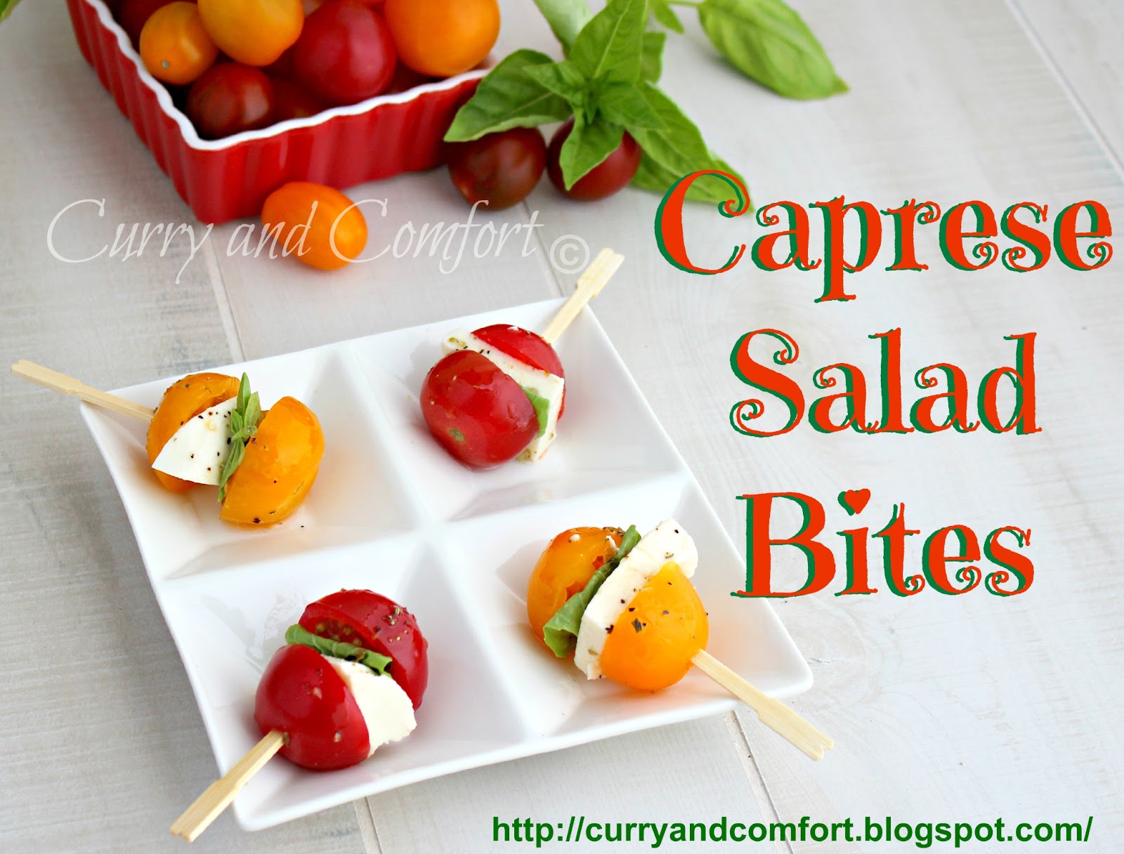 Kitchen Simmer: Caprese Salad Bites Appetizer