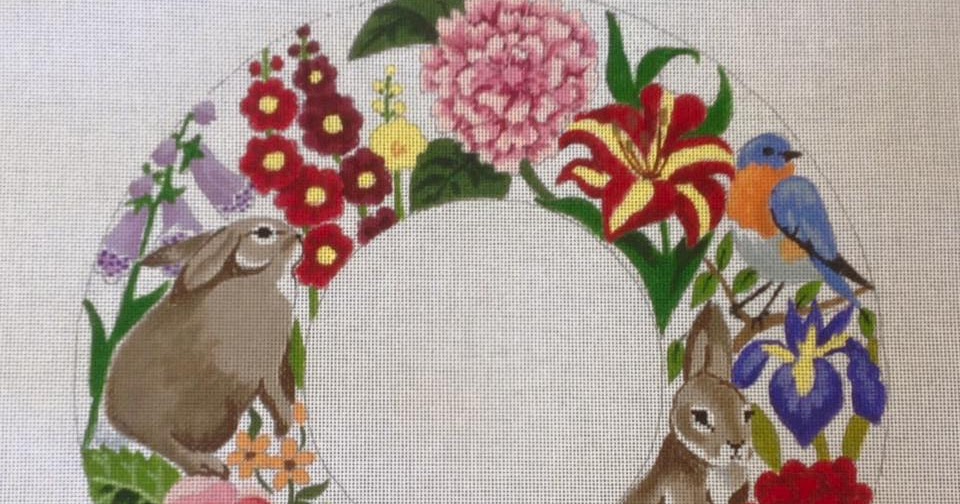 Horse Country Chic: Needlepoint Wreaths