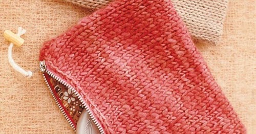 Beautiful Skills - Crochet Knitting Quilting : Knit Pouches - Free Pattern
