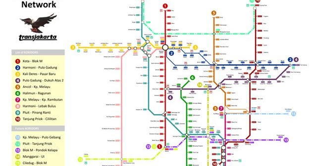 Peta Jalur Busway Jakarta