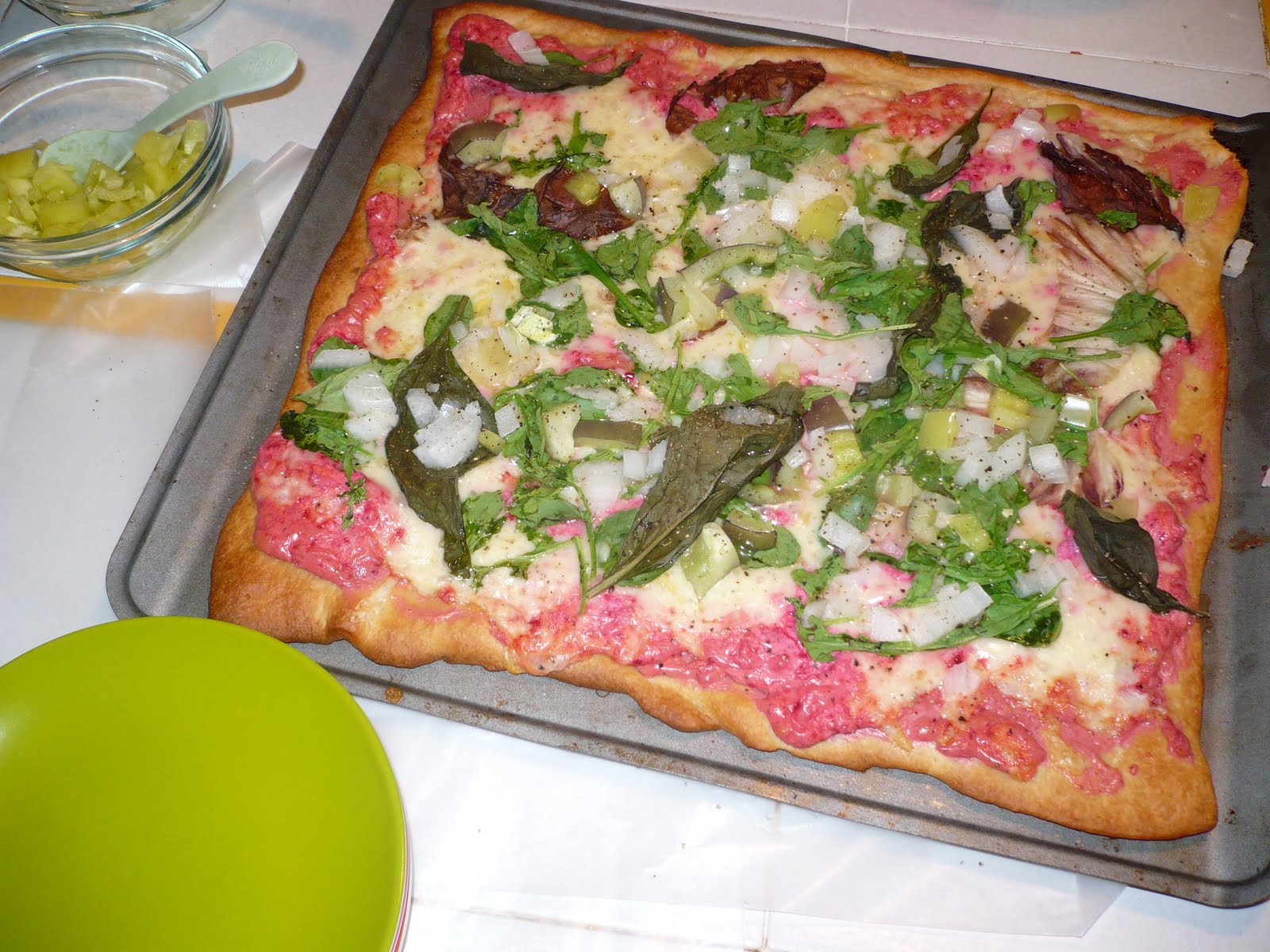 Pink Pizza and Family Movie Night!