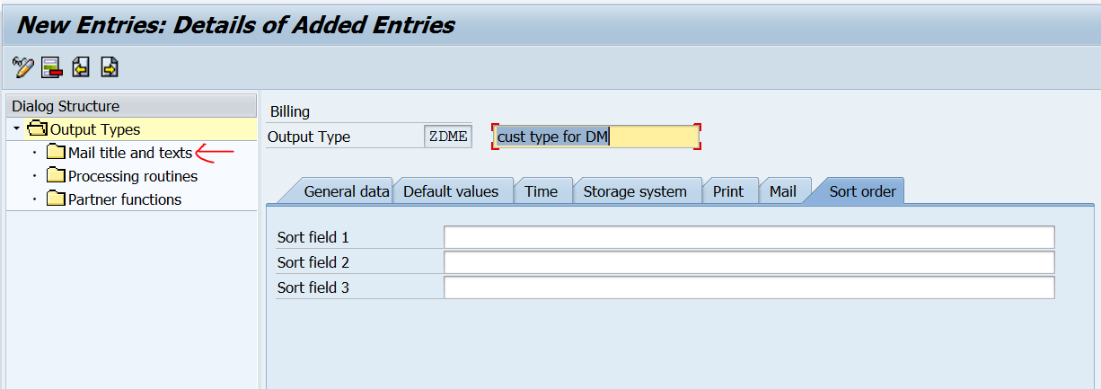 Techsap Creating A New Billing Output Type And Assigning It To The Output Determination