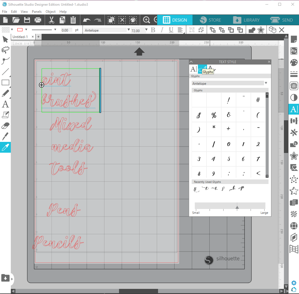 Silhouette UK: Back to basics: Welding fonts & Glyphs