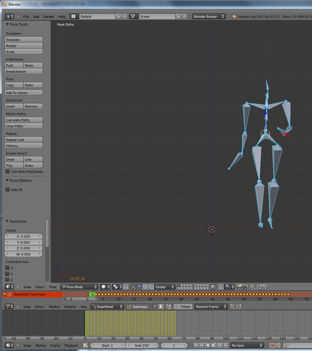 loran: Looping Motion Capture in Blender