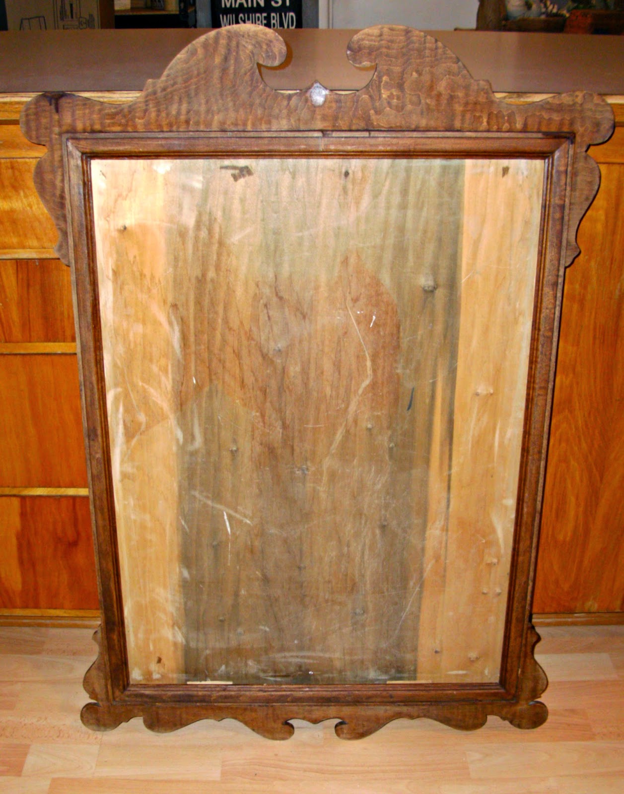 Before and After - Vintage Picture Frame Redo - Little Vintage Cottage