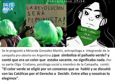 FÀTIMA Y EL SANTO ROSARIO: ABORTO. —LOS PAÑUELOS VERDES DE ABYZOU ...