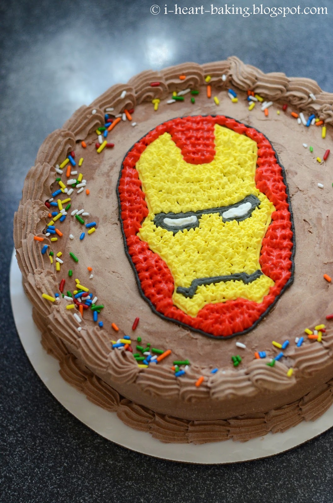 i heart baking!: iron man birthday ice cream cake
