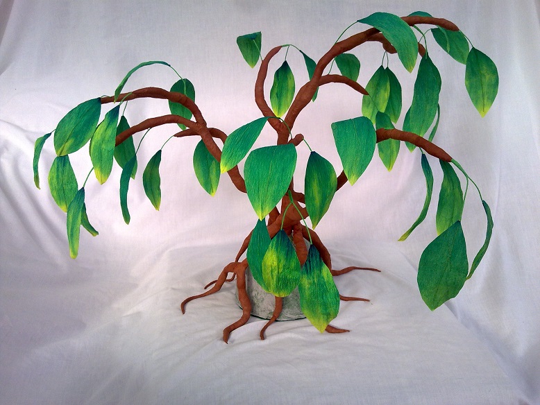 Crafty little Beanut!: Crepe paper tree