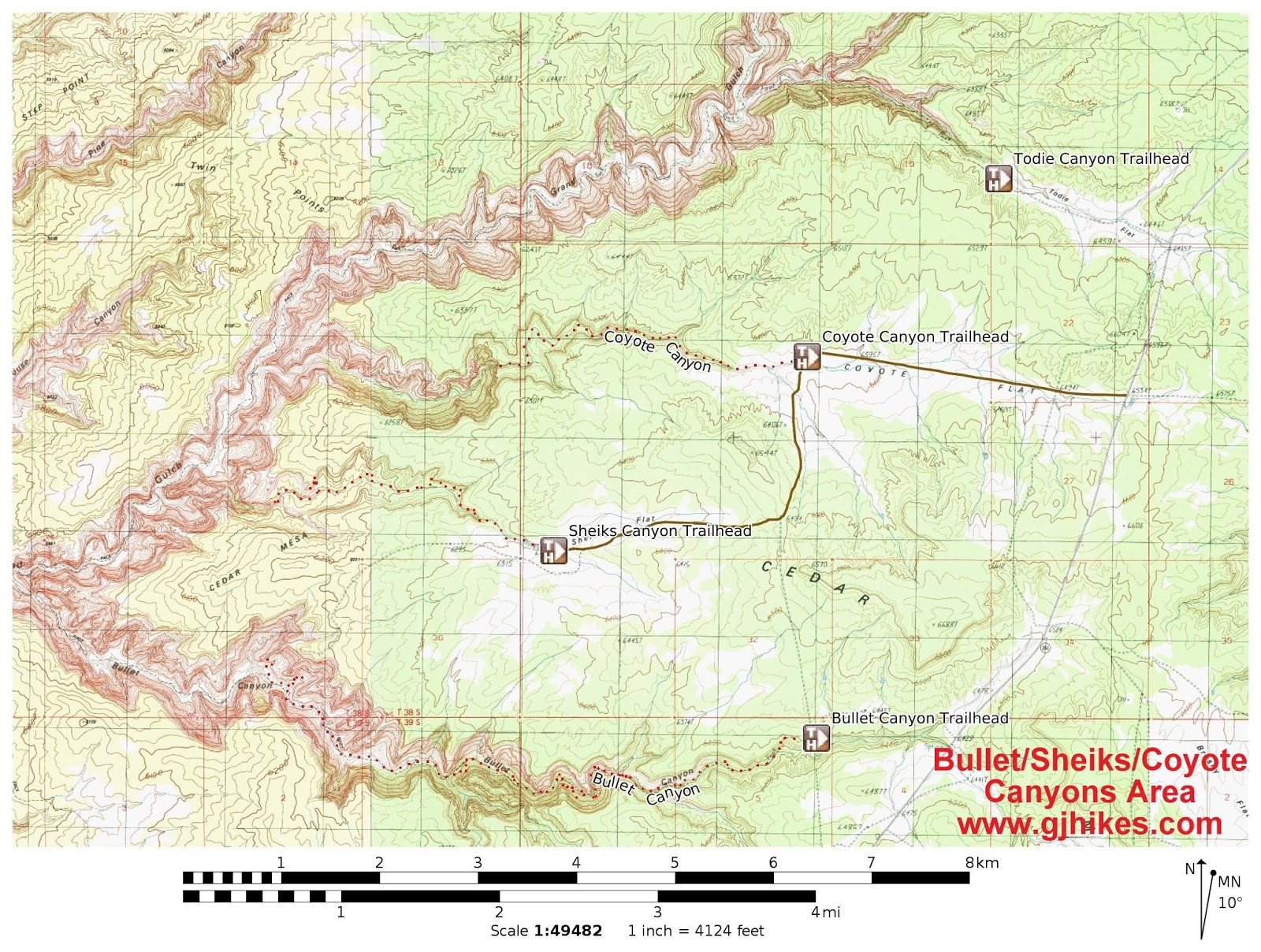 gjhikes.com: Coyote Canyon
