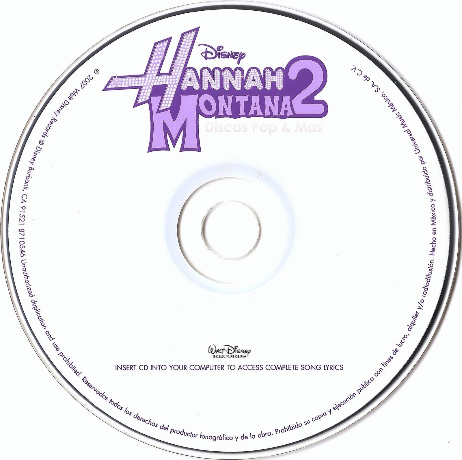 Discos Pop & Mas: Hannah Montana 2: Meet Miley Cyrus
