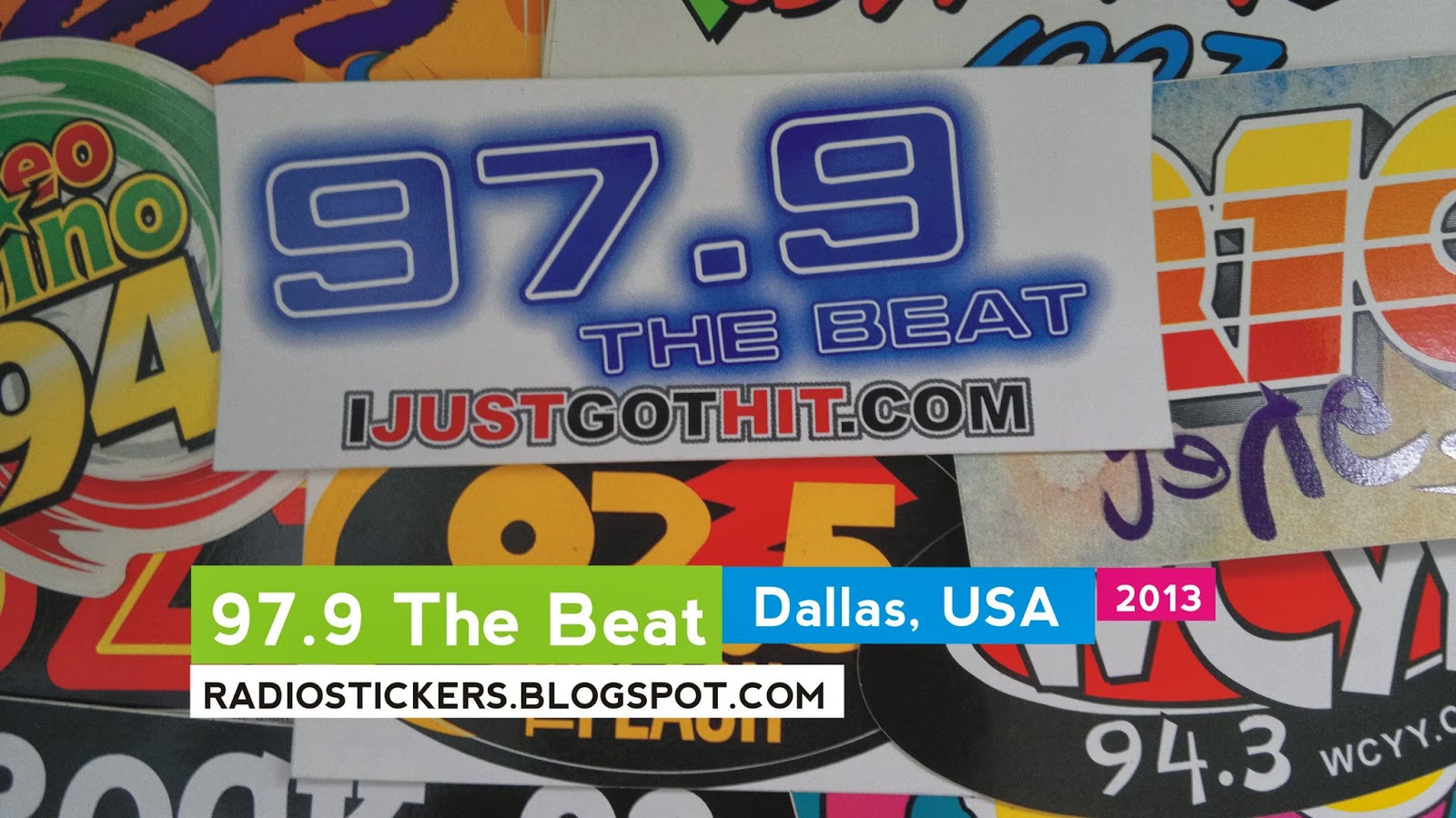 RADIO station stickers... and more!: 97.9 The Beat, Dallas (2000s, 2013)
