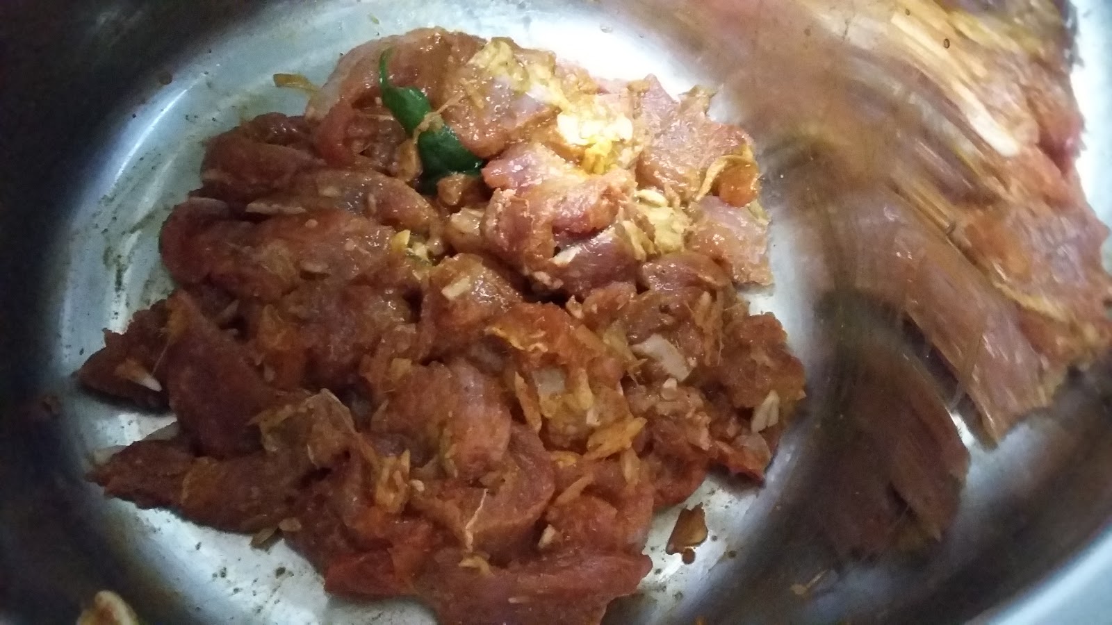 Naadan style Beef ularthu with thengakothu (Keral style Beef fry with ...