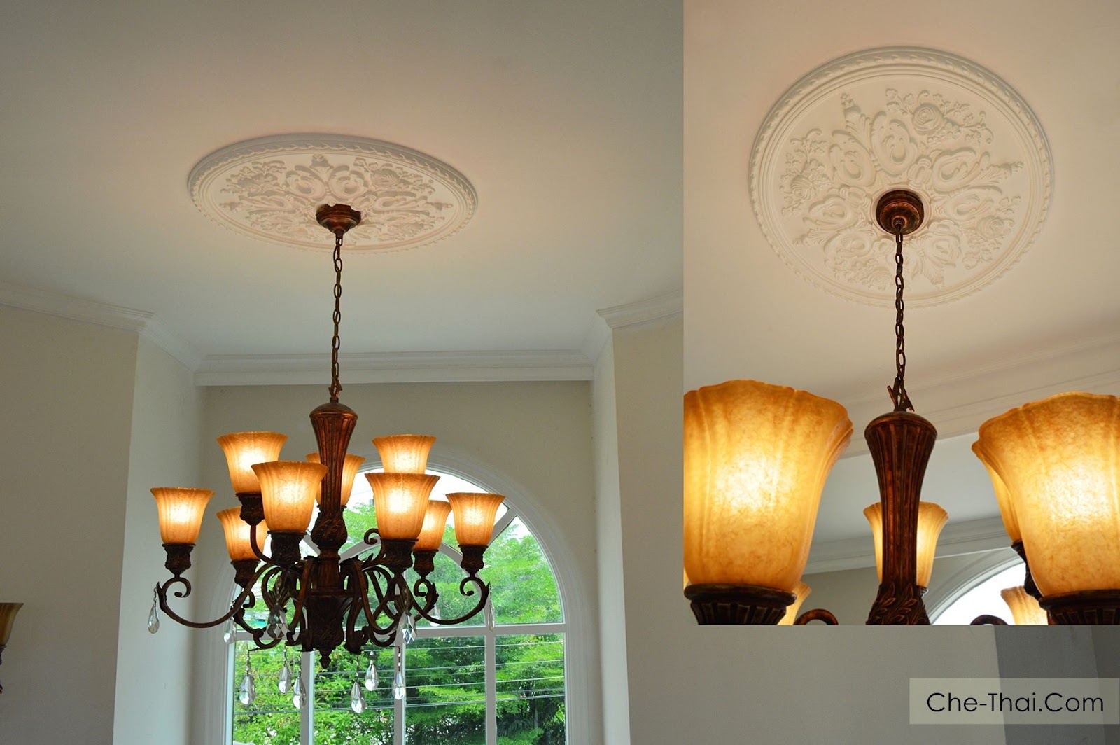 Thai Moulding คิ้วบัวไทยทำ ไทยใช้ ไทยเจริญ: ฐานโคมไฟระย้า💝 ของแต่งบ้าน ...