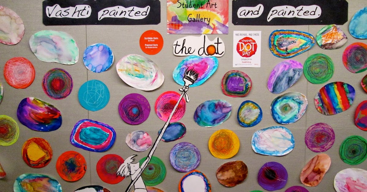 Lower School Art at Kinkaid: International Dot Day Displays