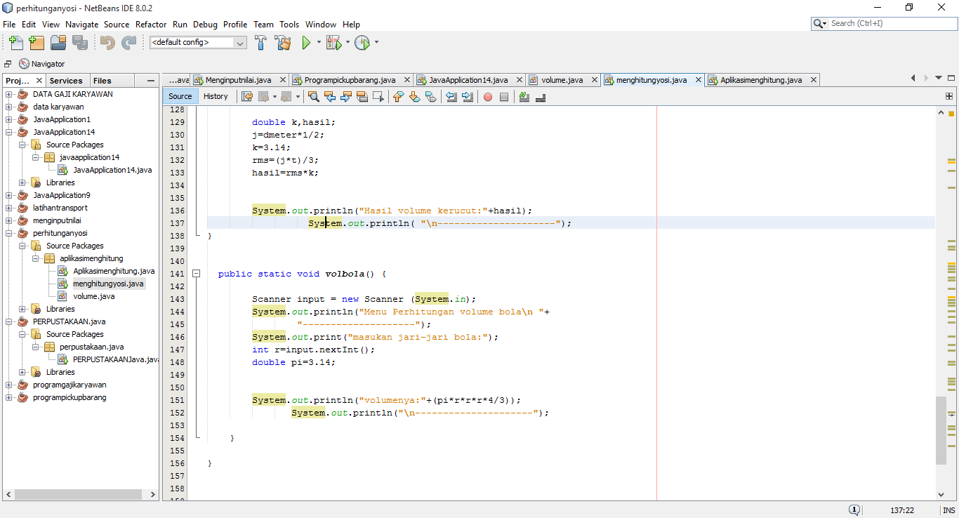 Teknologi Informasi: APLIKASI SEDERHANA NETBEANS JAVA MENGHITUNG BANGUN ...