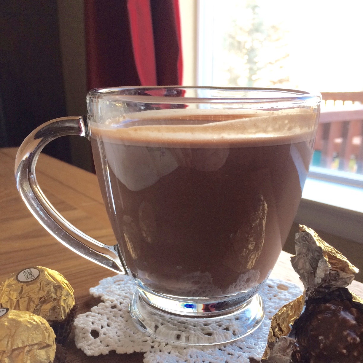 the lemon collection: FERRERO ROCHER HOT CHOCOLATE