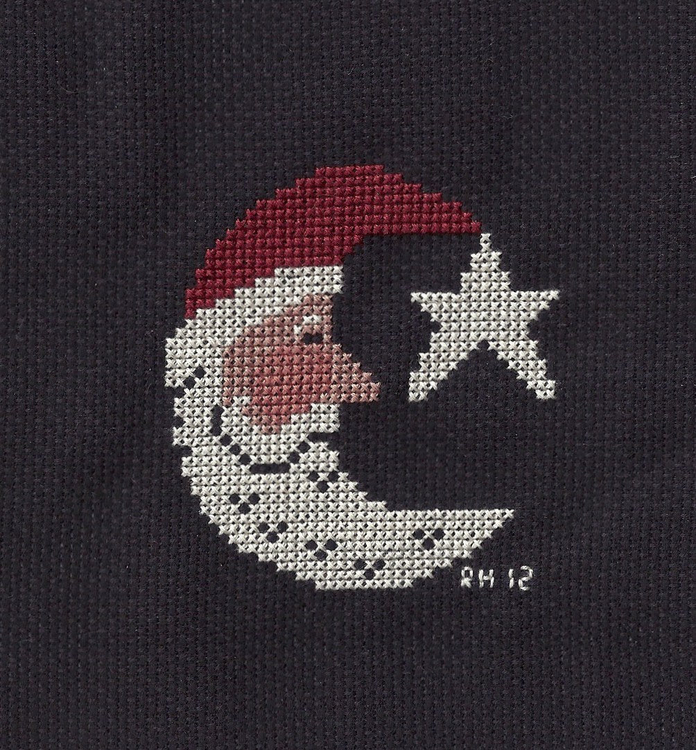 Renee's Stitching: Prairie Schooler Santa Moon