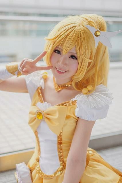 Cosplay Photos in Zip: Smile PreCure! Cure Peace Cosplay by Kurasaka Kururu