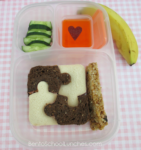 Bento School Lunches : Bento Lunch: Simple Puzzle Bento