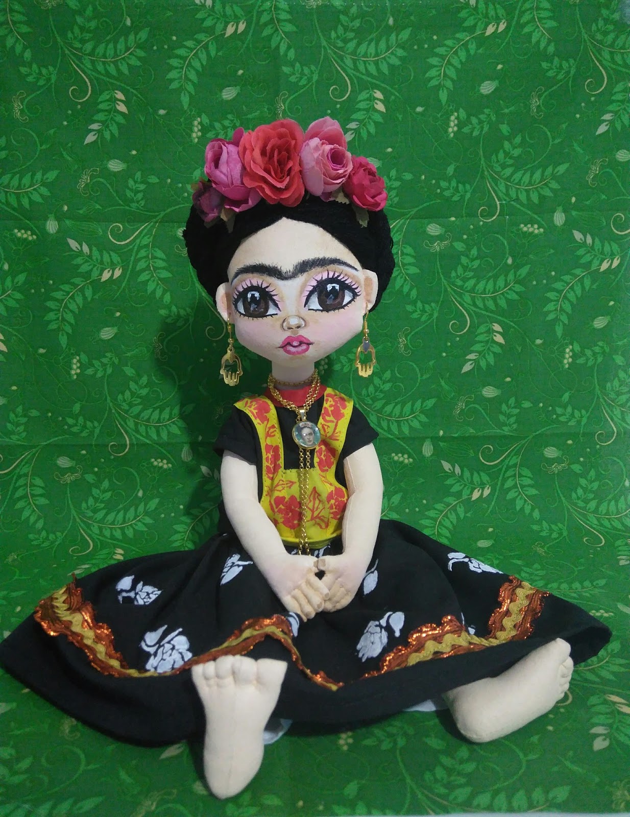 Frida Kahlo Art Doll