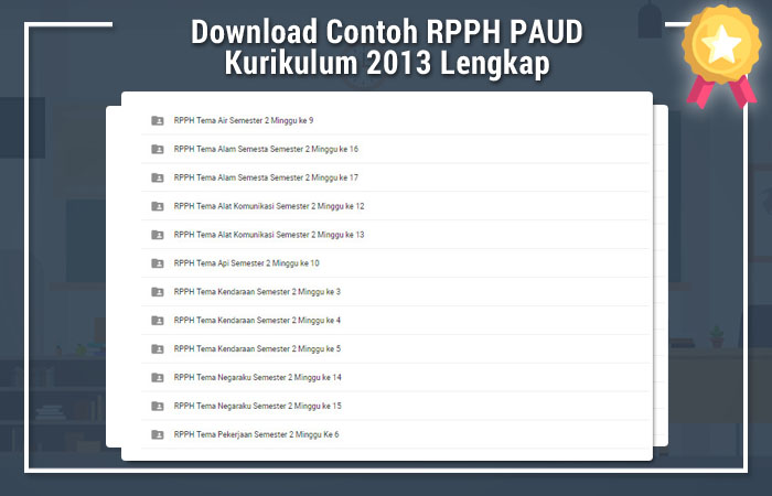 Download Contoh RPPH PAUD Kurikulum 2013 Lengkap | GURU PAUD
