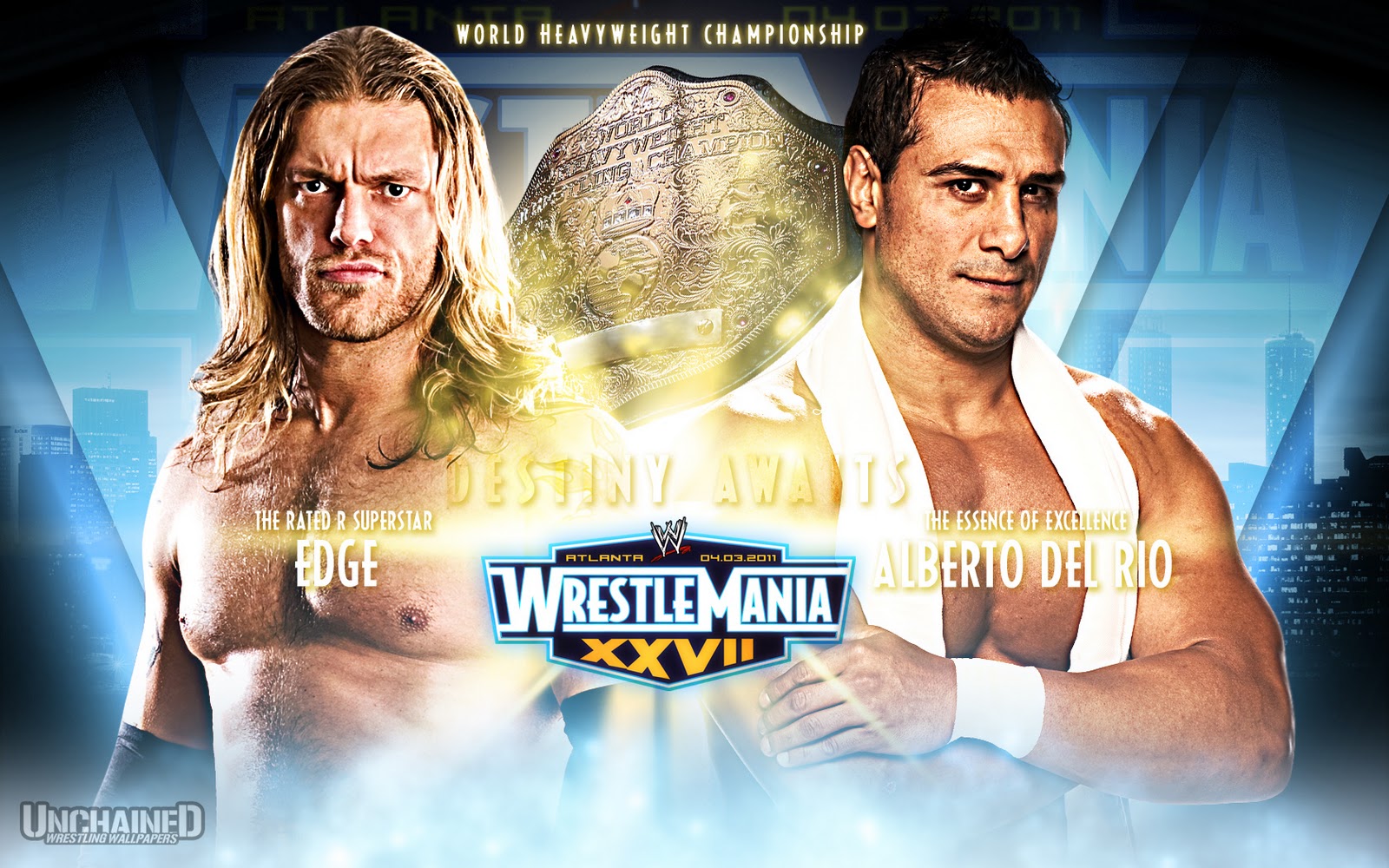 Download WrestleMania 27 “Edge vs Alberto Del Rio” Wallpaper (Two sizes ...