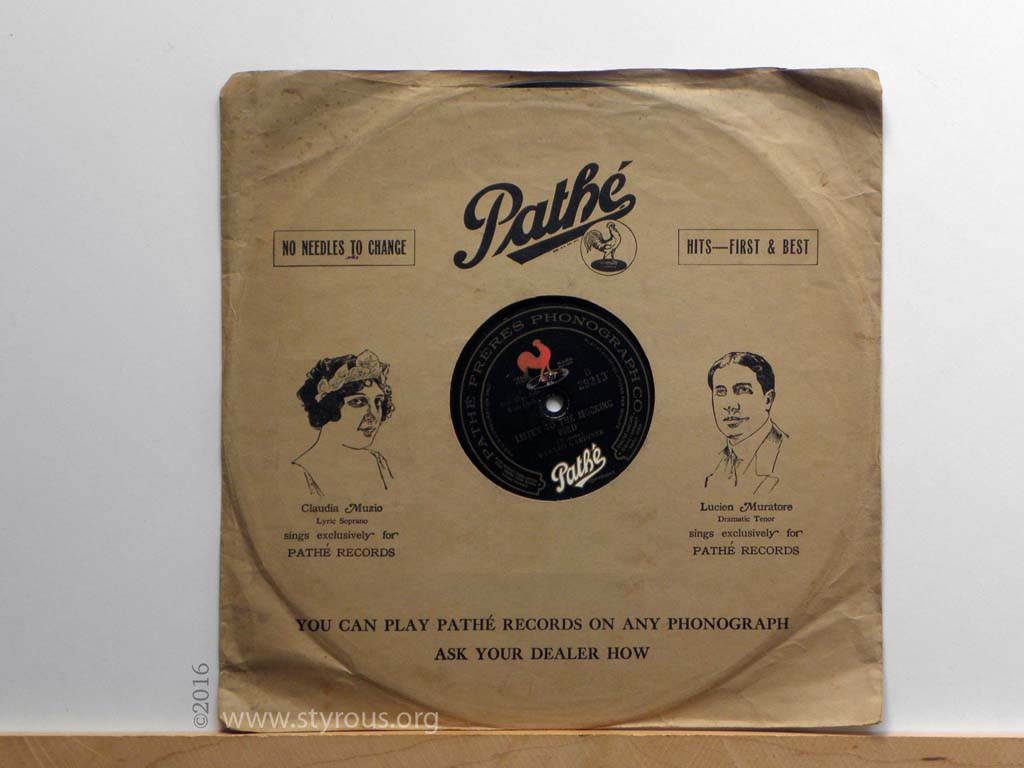 The Styrous® Viewfinder: 78 RPMs 4: Pathé Records & early phonography