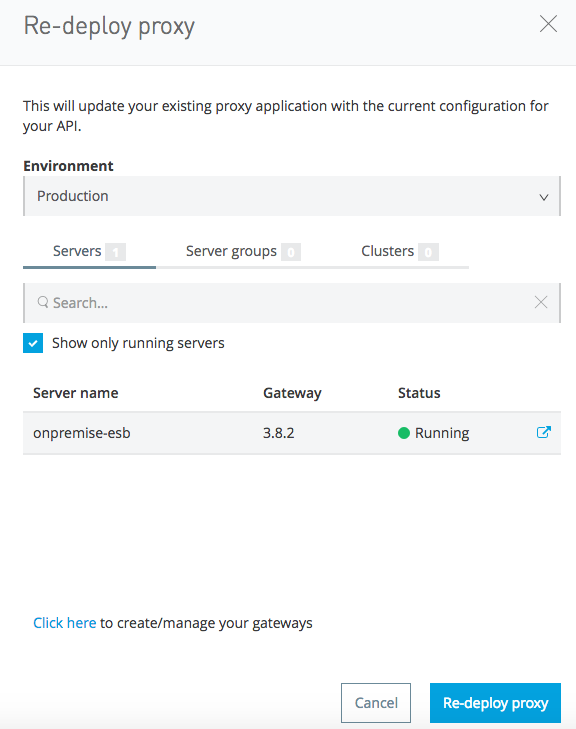 Mulesoft API proxy in an hybrid architecture