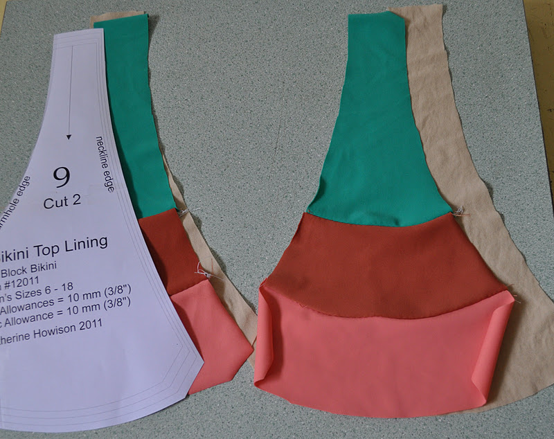The Strawberry Milk Run: Colour Block Bikini Tutorial - assembling the ...