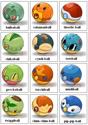 animetrix: pokebolas con diseños de los pokemons principales