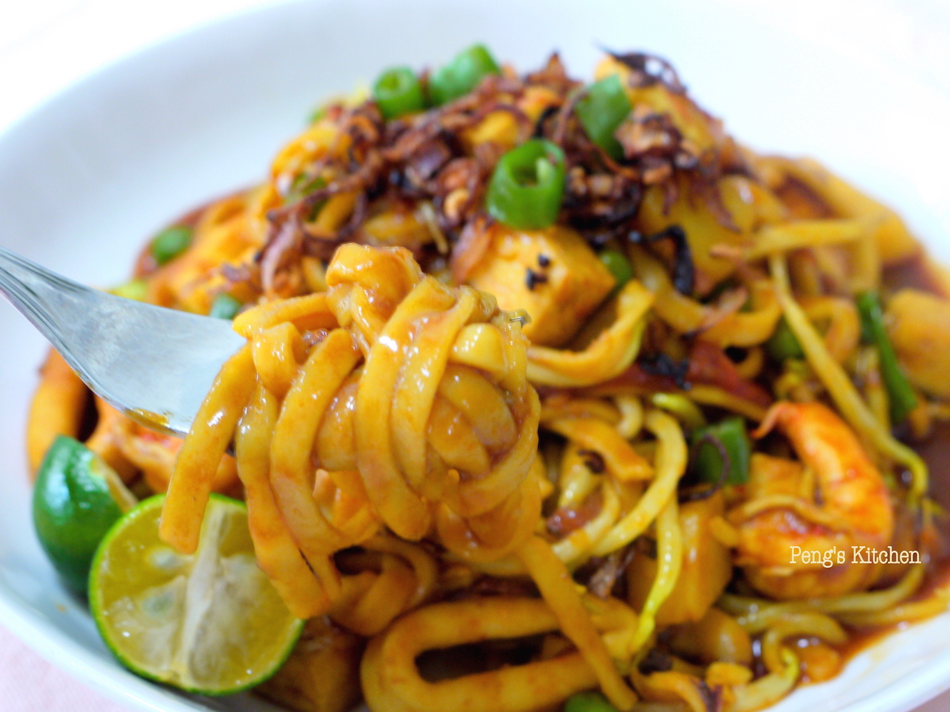 Peng's Kitchen: Noodle Week # 2 : Mee Goreng (Malay Seafood Noodles)