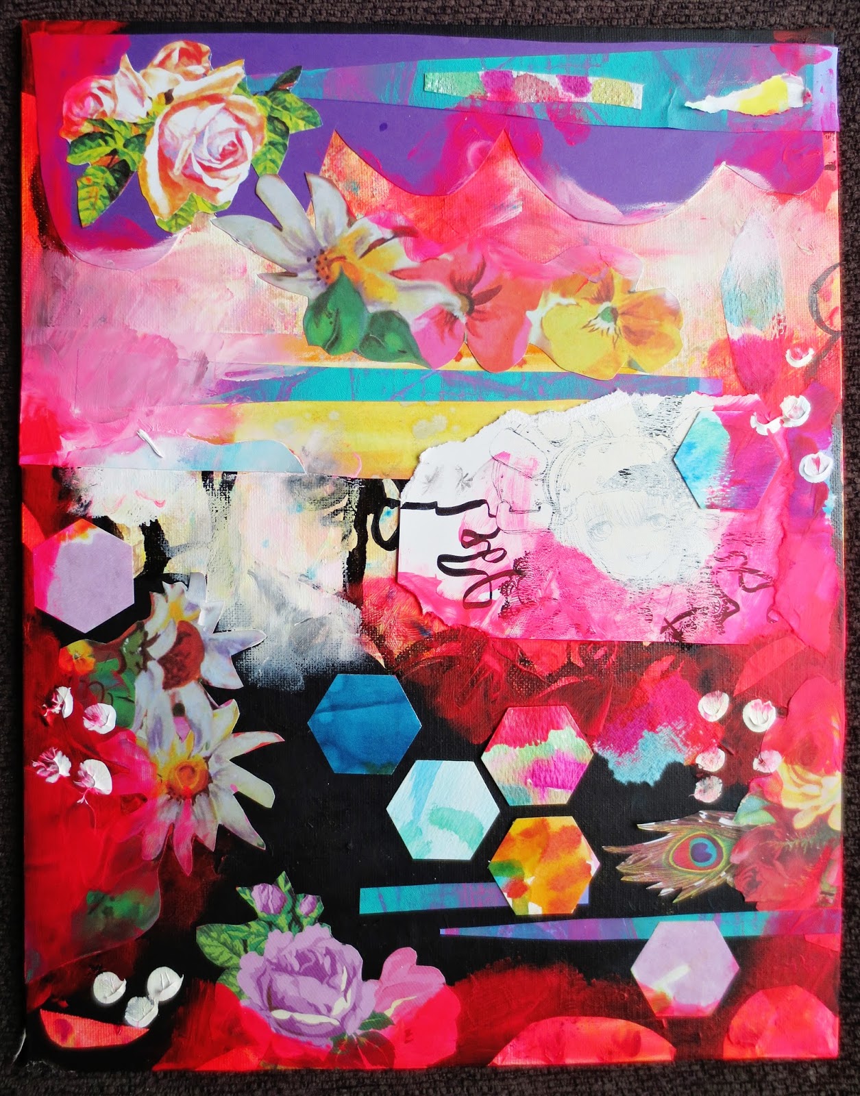 Starting a Mixed Media Collage - Marcia Beckett