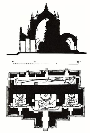 Manuha Temple in Bagan