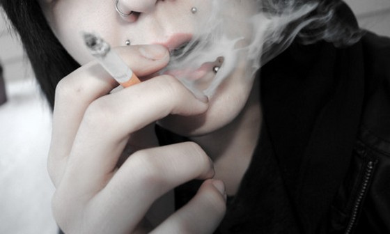 Emo girl piercing style cute | nineimages