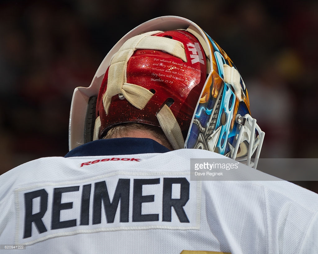 I Love Goalies!: James Reimer 2016-17 Mask