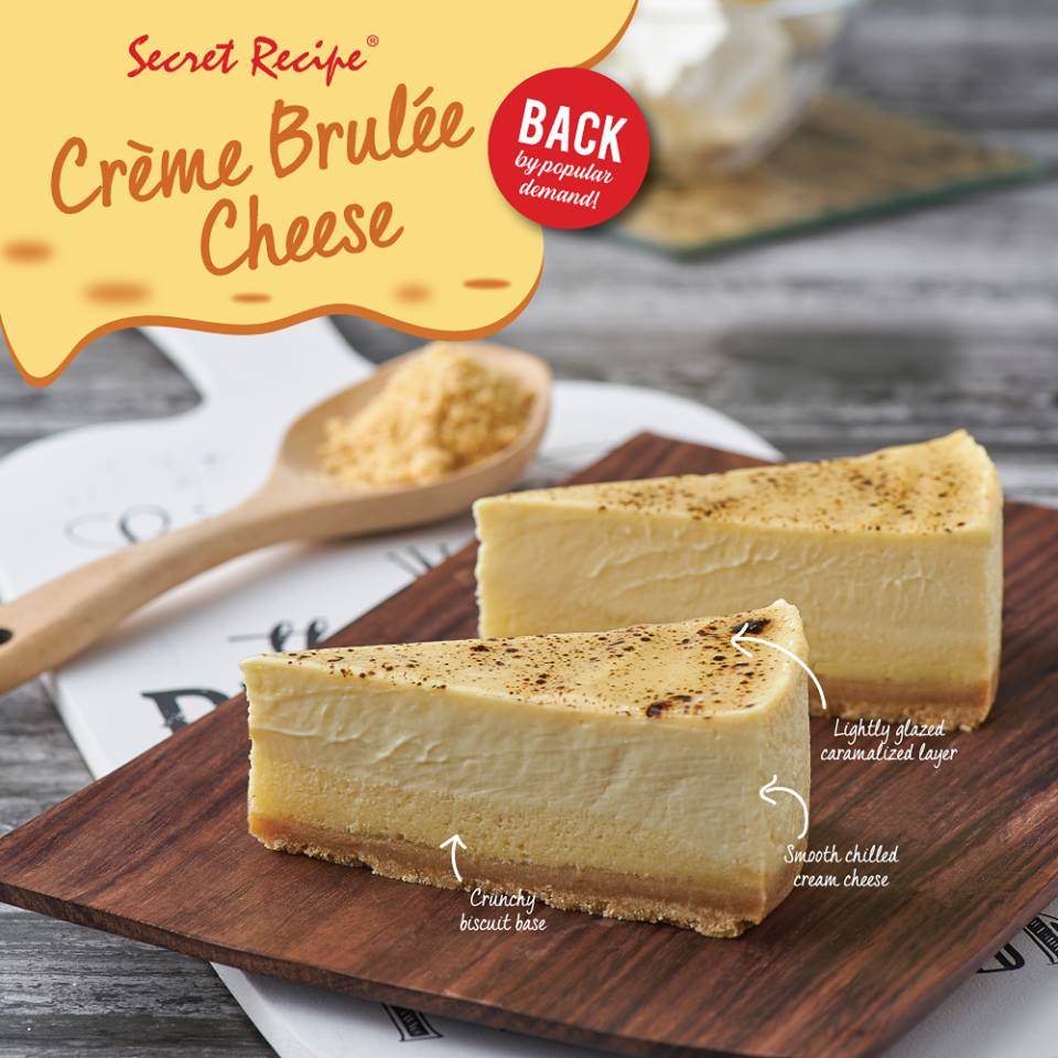 Secret Recipe重新推出Crème Brulee Cheese芝士蛋糕