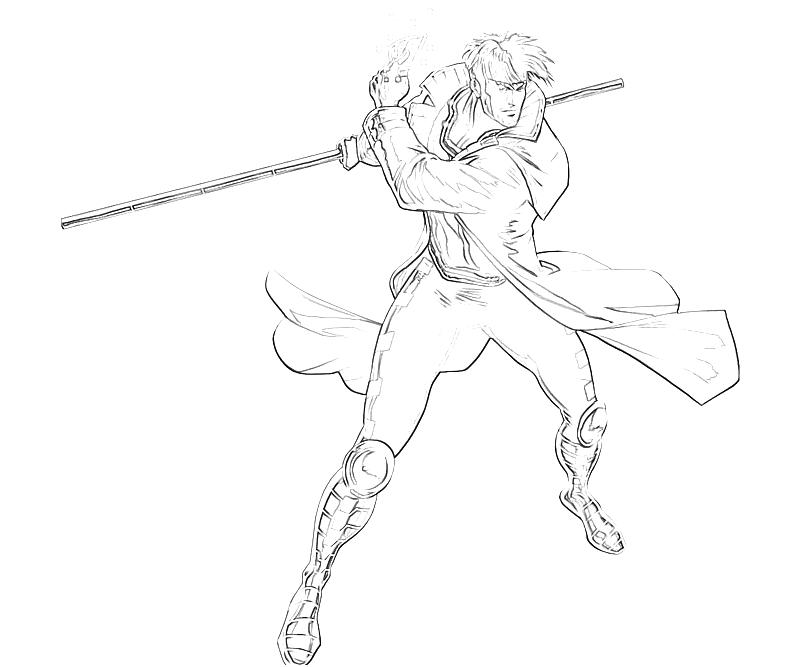 Gambit Coloring Page Coloring Pages