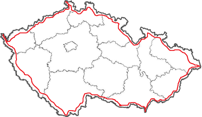 Na jednokolce kolem kousku světa: Kolem hranic ČR