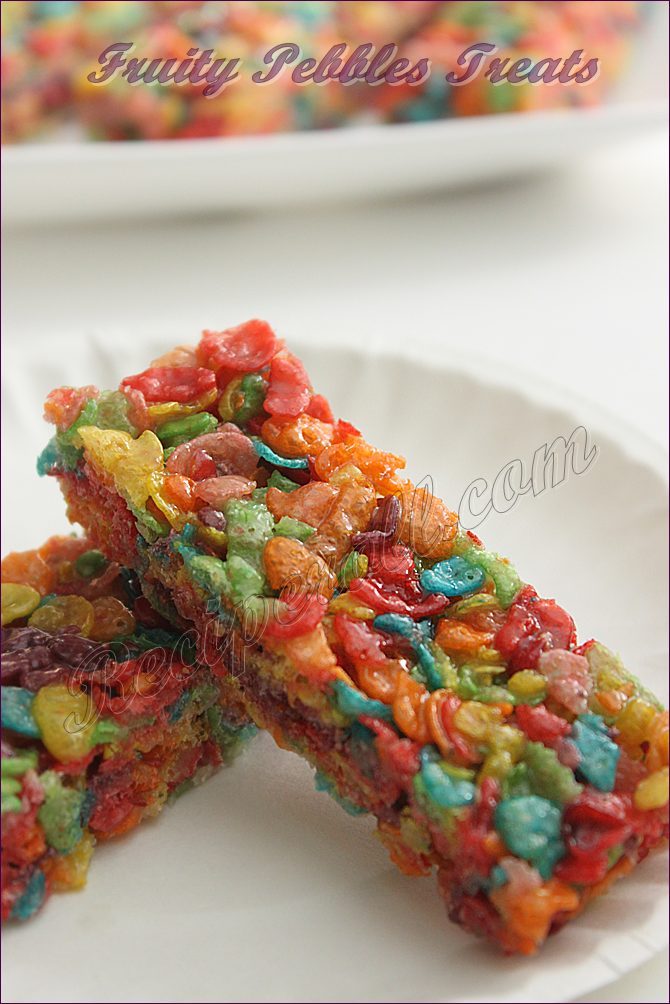 Homemade Fruity Pebbles Treats - Kids Snacks